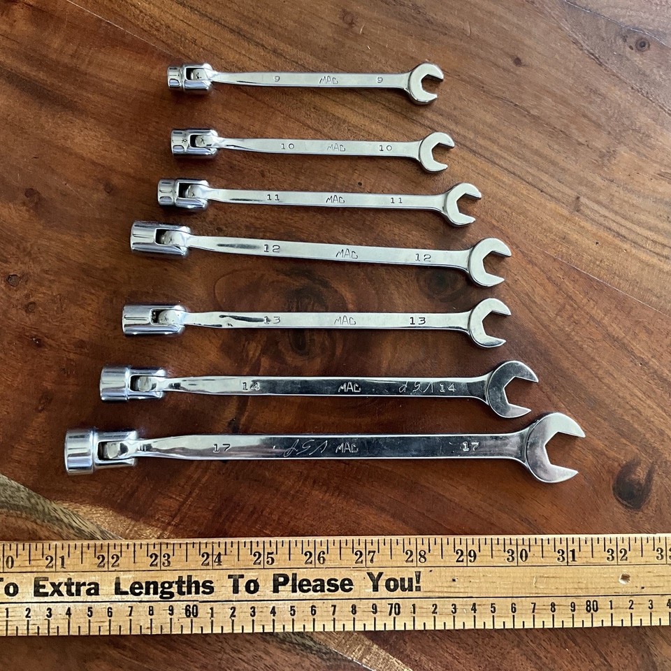 MAC TOOLS 7 PIECE METRIC COMBINATION FLEX-HEAD BOX WRENCH SET 9MM-17MM | eBay