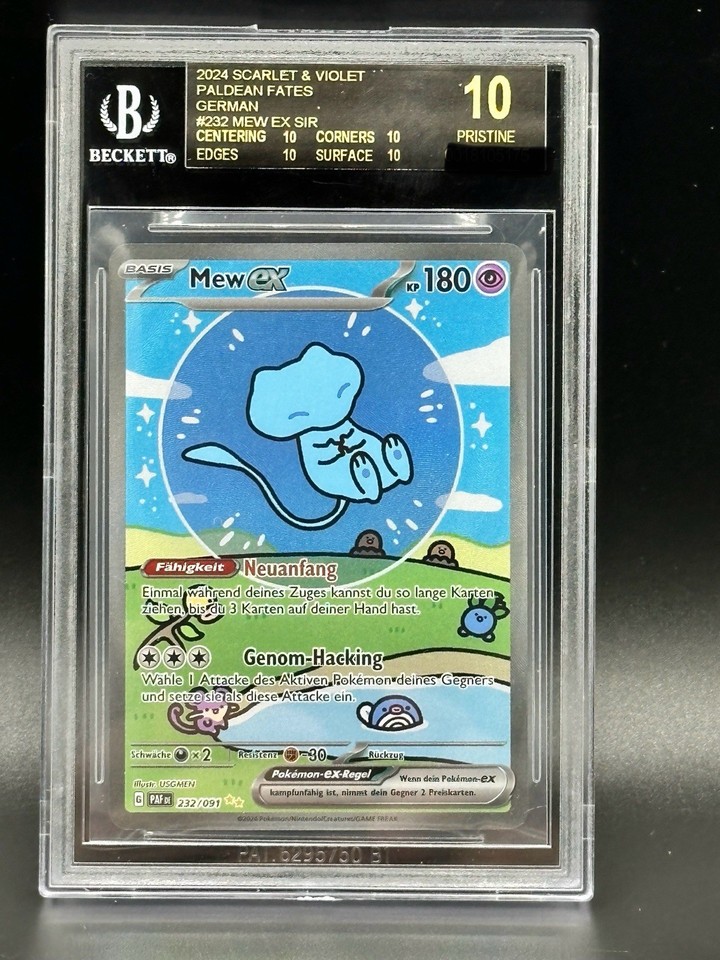 „Bubble“ Mew EX SIR - 232/091 - Black Label BGS 10 Pristine - POP 3 ...