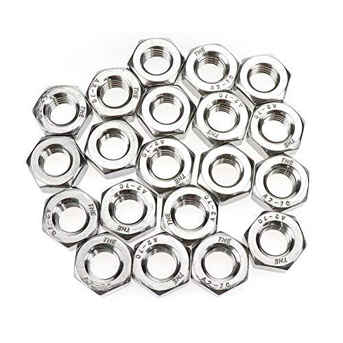 M10 Hex Nut Metric Threaded Stainless Steel Hexagon Nuts M10 x 1.5mm ...