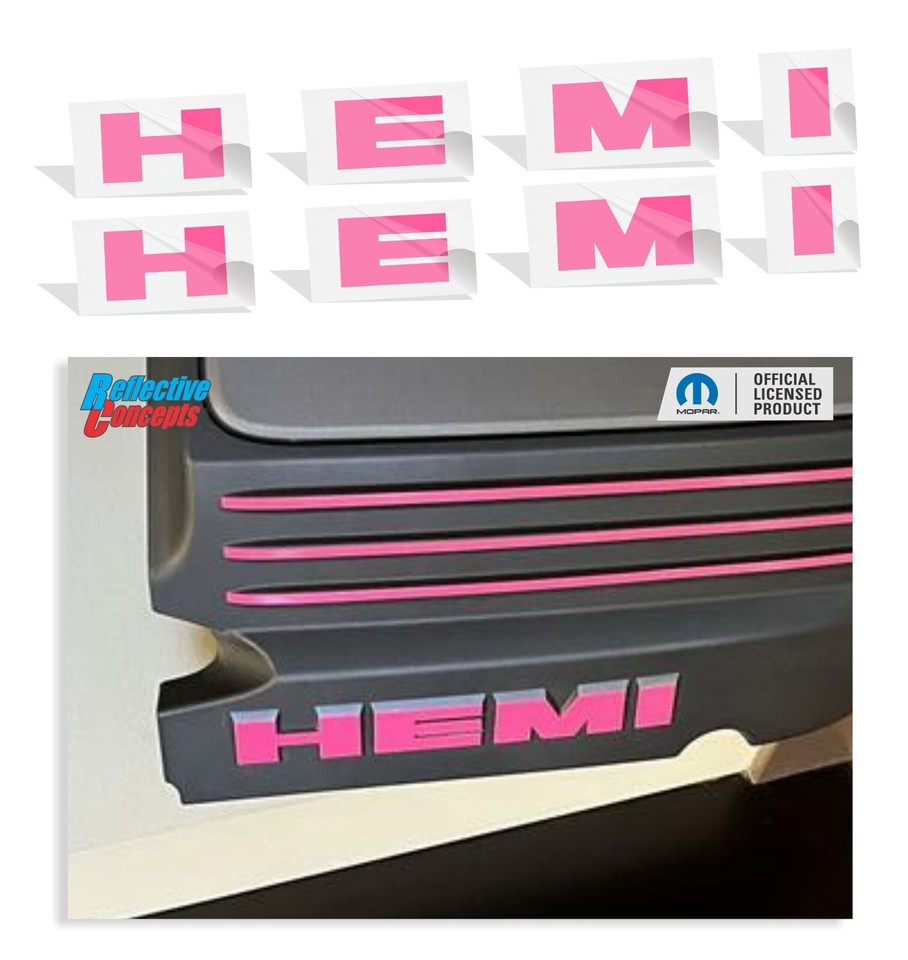HEMI Engine Cover Decals (pair) for Charger and Challenger 5.7 Liter | eBay
