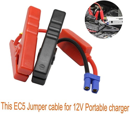 Jumper Cable EC5 Connector Alligator Clamp Booster Battery for Car Jump ...