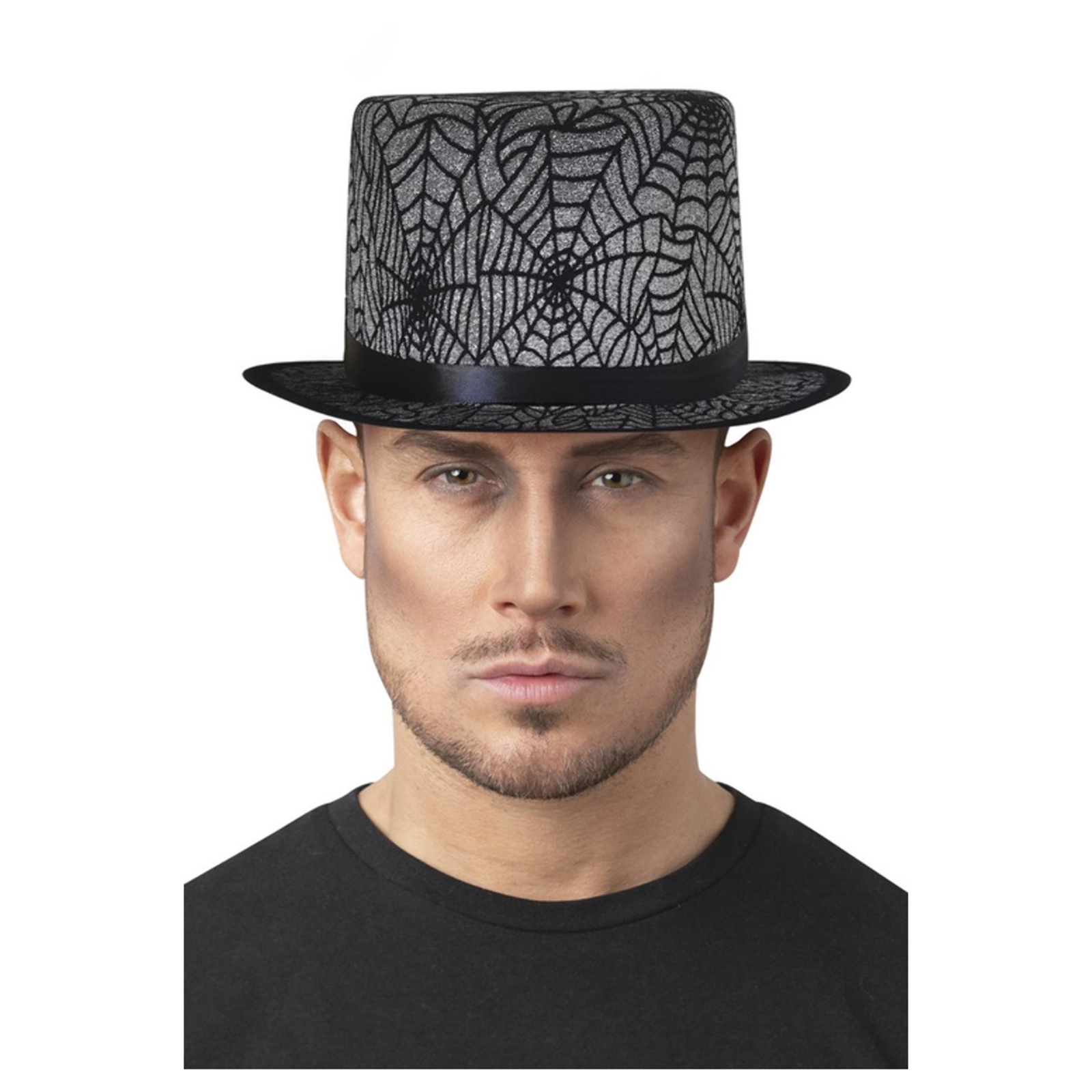 Smiffys Spider Web Top Hat Halloween Adults Mens Fancy Dress Ebay