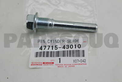 4771543010 Genuine Toyota PIN, CYLINDER SLIDE(FOR REAR DISC BRAKE ...