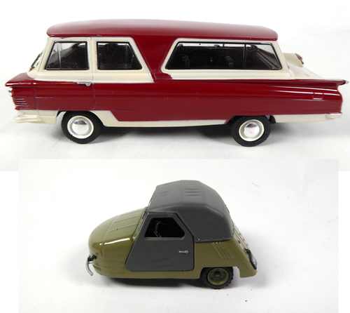Set of 2 Model Cars from USSR Ctatp + SMZ cyclecar 1:43 Ixo Diecast LR5 ...
