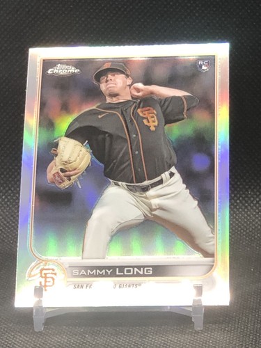 2022 Topps Chrome Baseball MLB #59 Sammy Long Silver Refractor RC ...