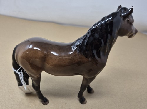 Beswick Exmoor Pony Heatherman Rare Vintage Bay Brown Gloss Model No ...