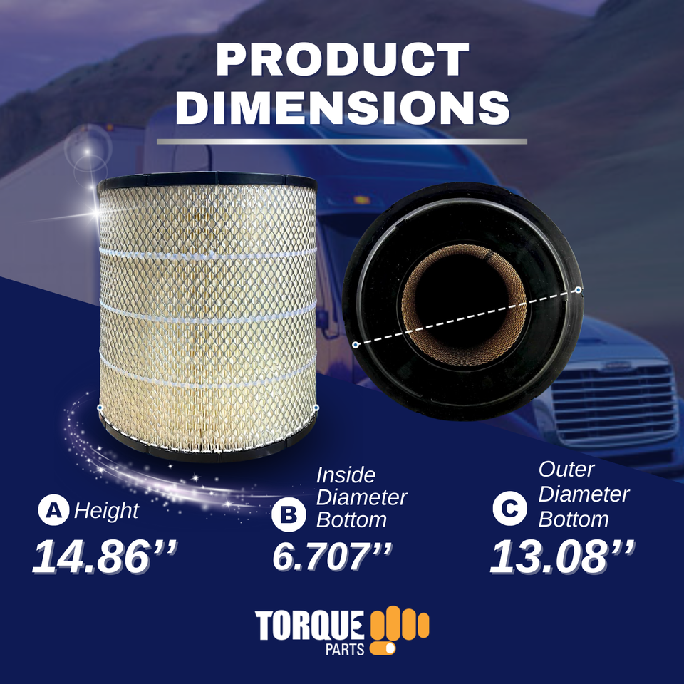 RS3518 Air Filter Freightliner Century Columbia Coronado replaces ...