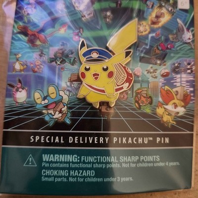 2014 Pokemon Center Special Delivery Pikachu Enamel Pin New Mint | eBay