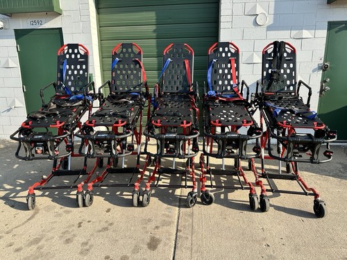 LOT OF 5X Ferno X1 Power Ambulance Cot Gurney Stretcher Stryker Power ...