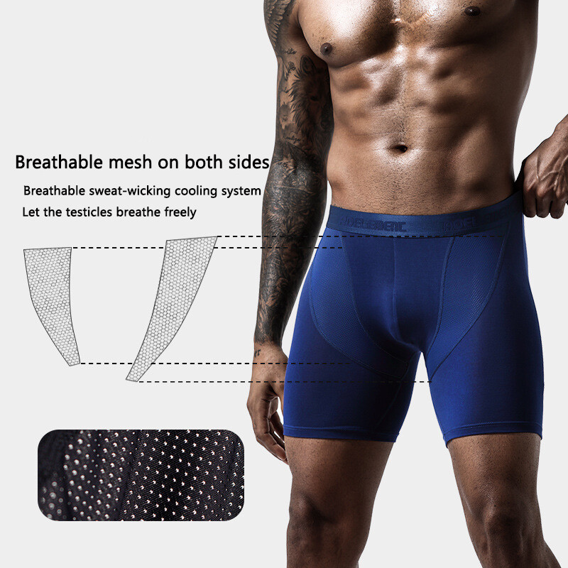 Men Underwear Trunks Support Ball Pouch Bulge Enhancing Micro Modal ...
