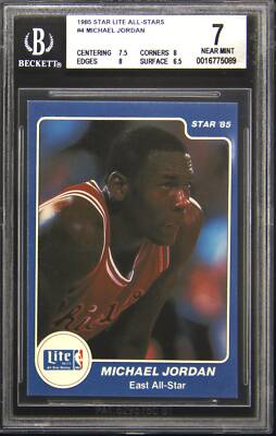 1985 Star Lite All-Stars #4 Michael Jordan Rookie RC BGS 7 | eBay