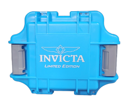 INVICTA SMALL BLUE/GREY LIMITED EDITION ONE SLOT WATCH BOX PROTECTOR ...