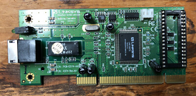 PC Linksys LNE100TX PCB-E578-AA5 E574 Etherfast 10/100 LAN Card Network ...