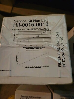 JLG 70003614 HII-0015-0018 Hydraulic Tank Filter Service Kit 6 Micron ...