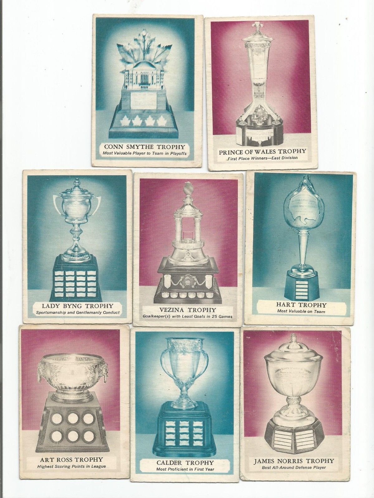 1969-70 LOT OF 8 TROPHY O-PEE-CHEE HOCKEY CARDS | eBay