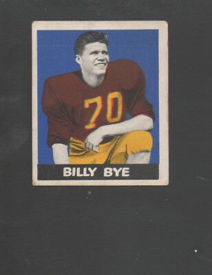 1948 Leaf Football Card #81 Billy Bye-Minnesota Golden Gophers Ex Card ...