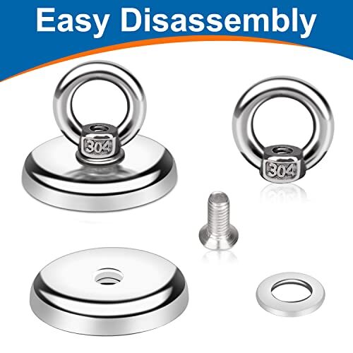 E BAVITE Magnetic Hooks, Heavy Duty Magnetic Hooks with Countersunk ...