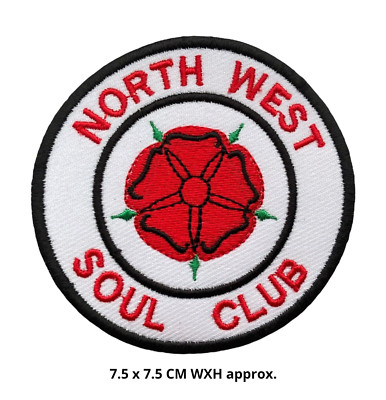 North West Soul Northern Soul Patch Embroidered Sew/Iron On Badge ...