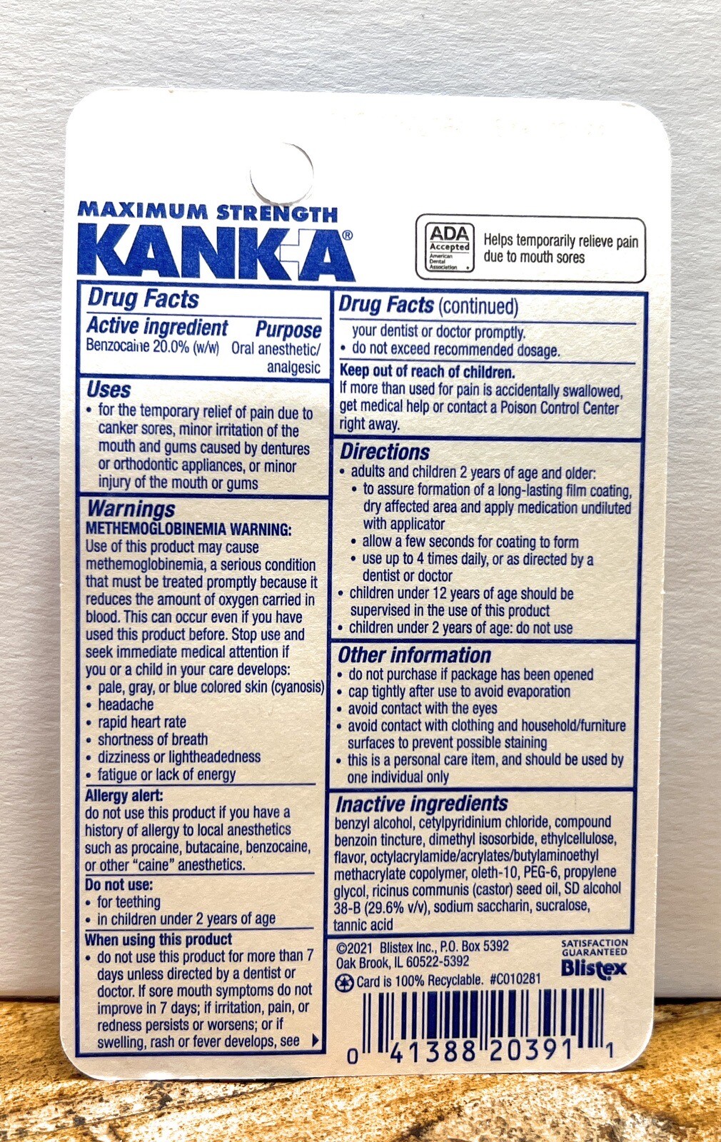 Kank-A Professional Strength Mouth Pain Liquid - 0.33oz for sale online ...