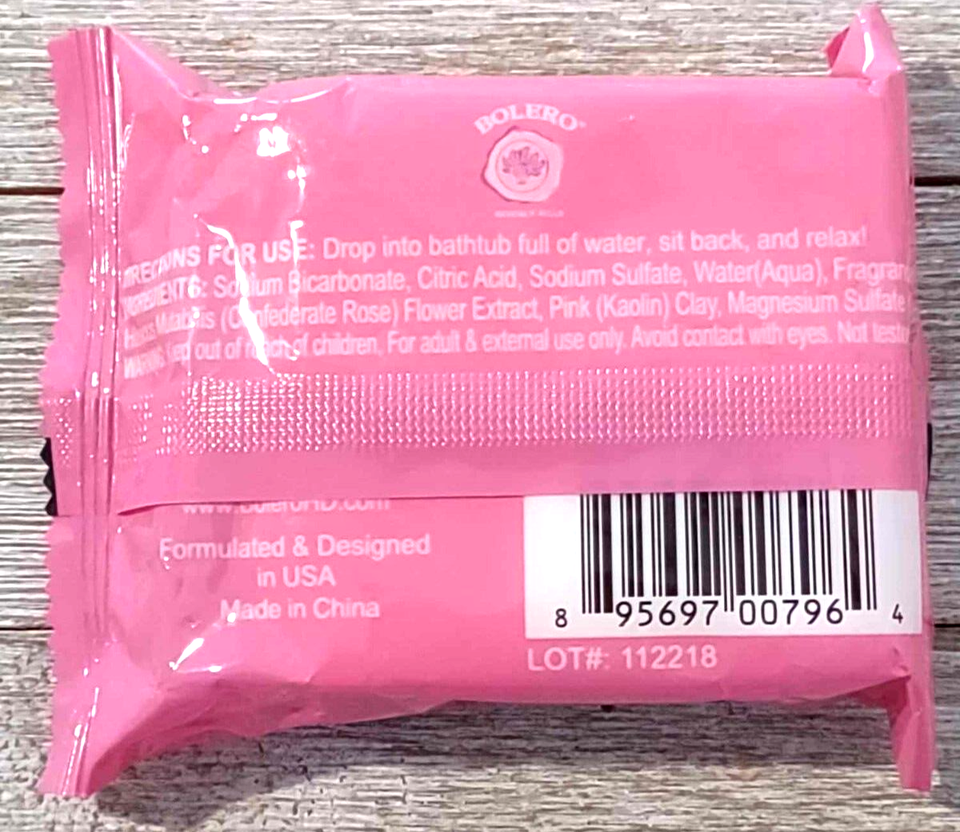 Bolero Beverly Hills Natural Hibiscus & Pink Clay Bath Fizzer 895697007964| eBay