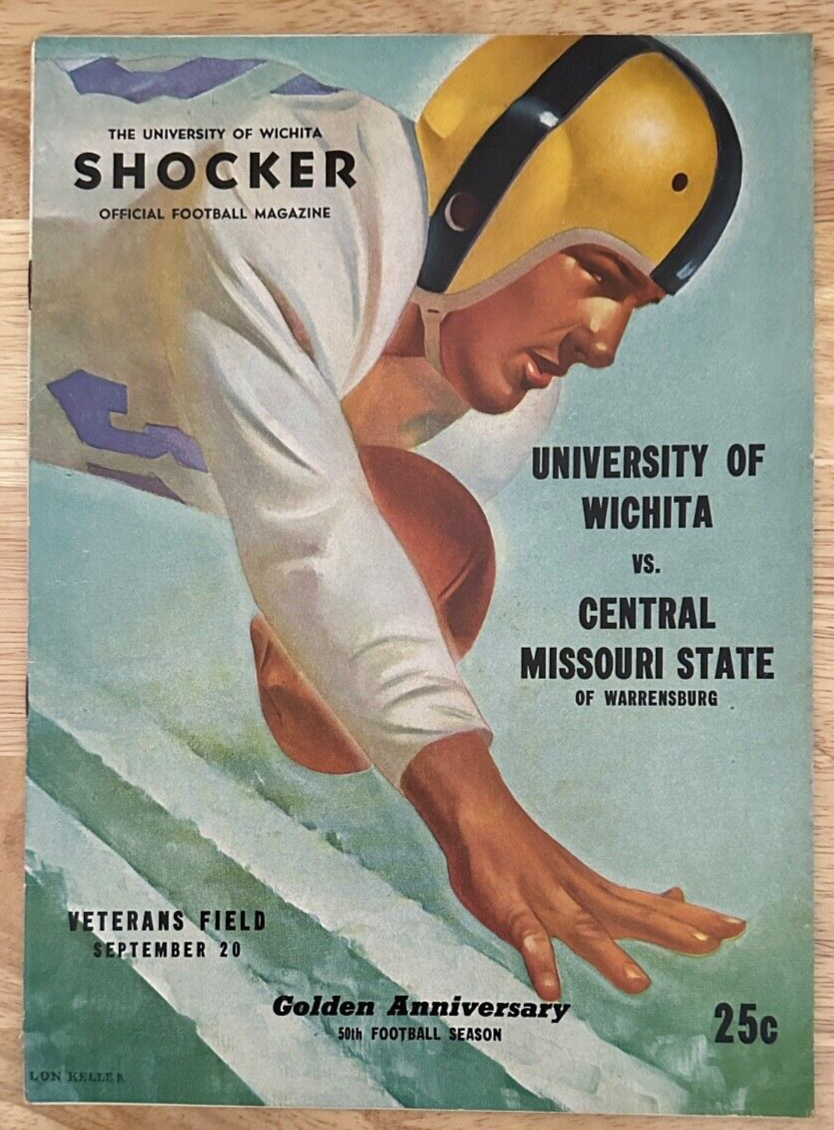 University of Wichita Shockers 9/20/1946 NCAA football program vs C ...