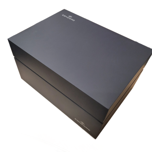 BRAND NEW CONCORD 1 SLOT BLACK PRESENTATION GIFT BOX WITH EXTERNAL BOX ...