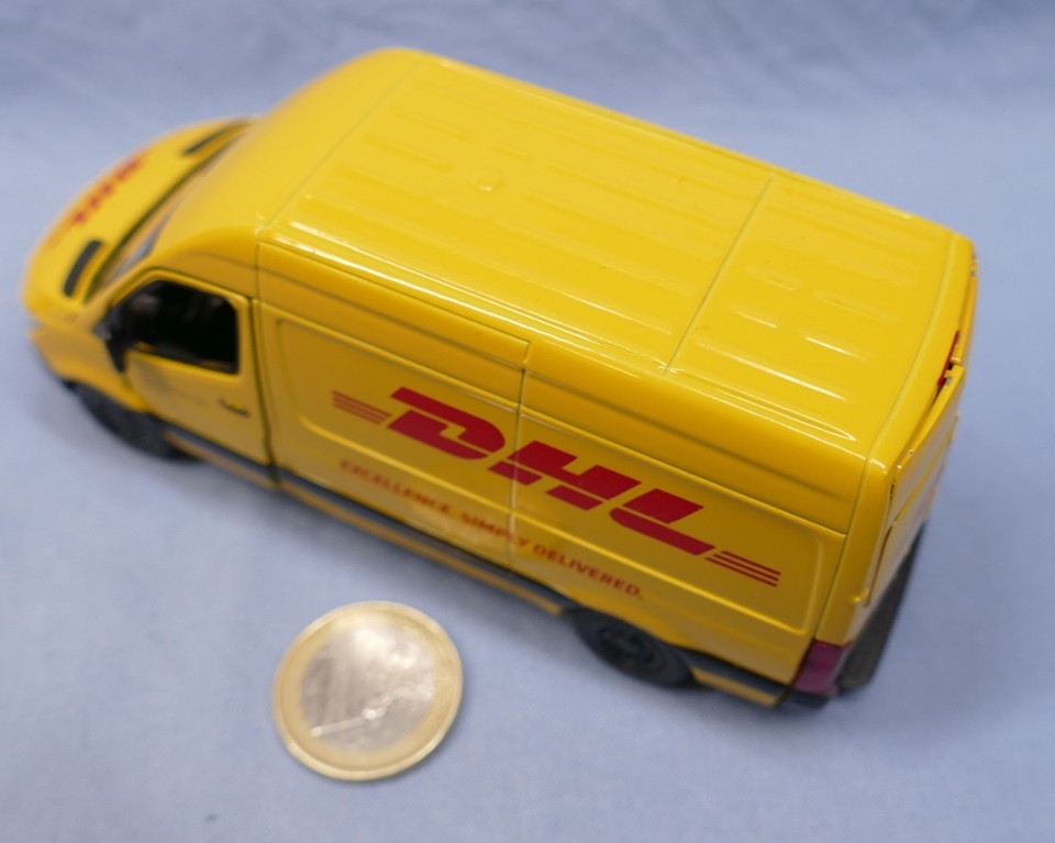 Kinsmart 1/48 réf KT5426 : Mercedes Sprinter DHL Deutsche Post DHL ...