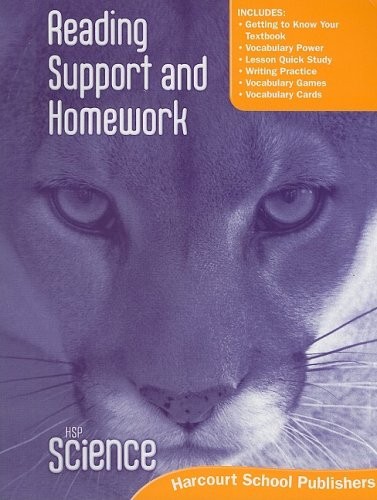 HARCOURT SCIENCE: READING SUPPORT AND HOMEWORK STUDENT By Harcourt ...