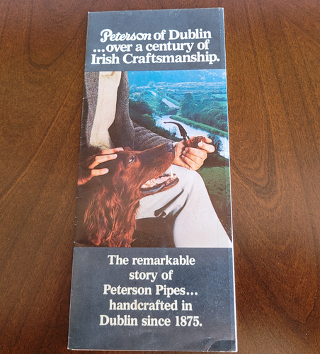 Peterson Pipe Brochure & Shape Chart - 1980 VERY RARE! In Great ...