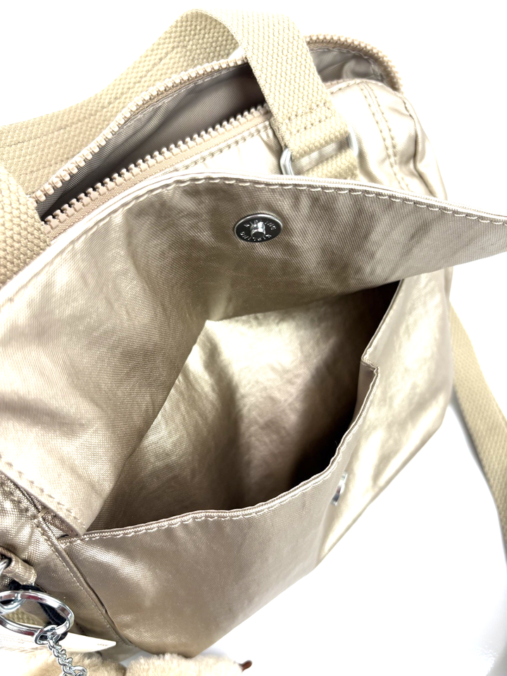 Kipling 'Zeva' Multiway Bag - Gleaming Gold Metallic - New With Tags ...