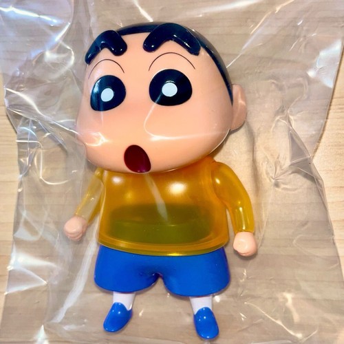 SOFVIPS Shin chan Clear Yellow Crayon Shin chan Electric Toys Sofubi ...