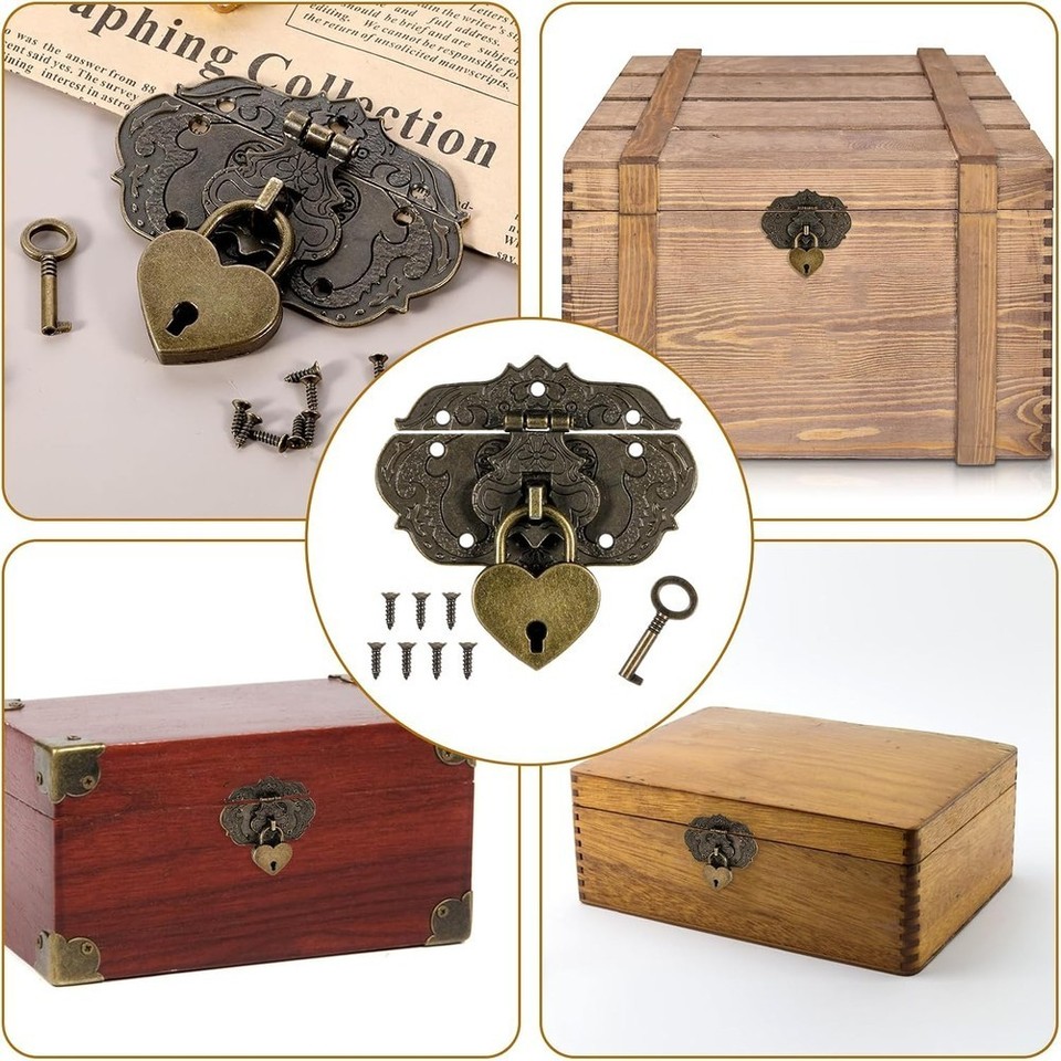 Vintage Padlock Zinc Alloy for Furniture and Jewellery Boxes with ...