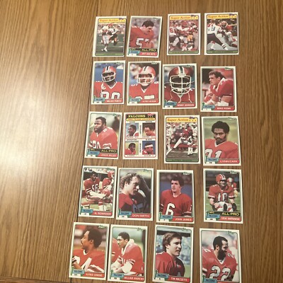 Atlanta Falcons 1981 Topps Team Set 20 Cards | eBay