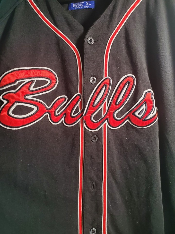 Vintage 90s Chicago Bulls Baseball Starter Jersey Black Size XL | eBay