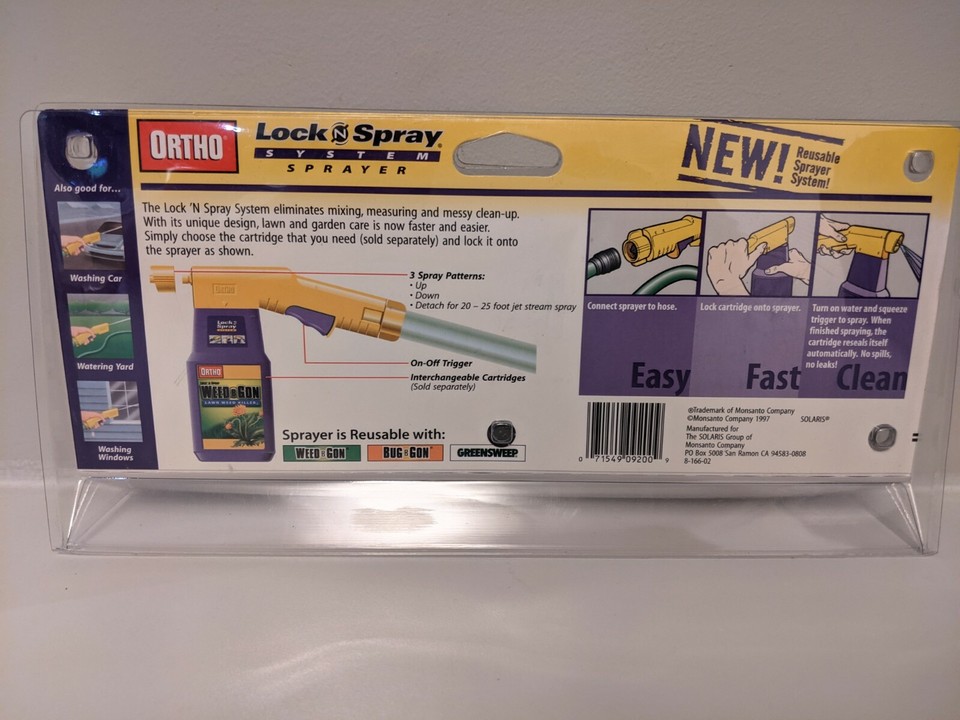 Vintage•New n Pack•Ortho•Lock N Spray•Reusable Sprayer System•Weed•Feed ...