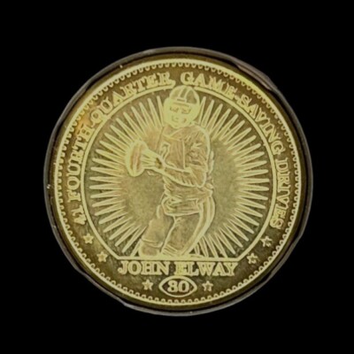 John Elway 1997 Pinnacle Mint Collection Coins #30 Denver Broncos HOF ...