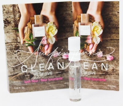 Clean Reserve Lush Fleur Vial Spray Sample Eau De Parfum Mini 2 Piece ...