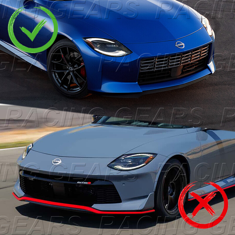 UNPAINTED BLACK FRONT LOWER BUMPER LIP SPOILER SPLITTER FOR 23-25 ...