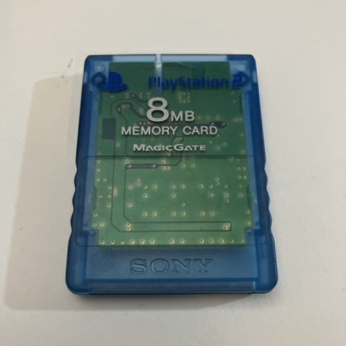 Official Sony PS2 Memory Card 8MB Playstation 2 - Blue | eBay