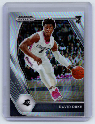 2021 Prizm Collegiate Draft Picks David Duke Jr. #44 RC Silver ...