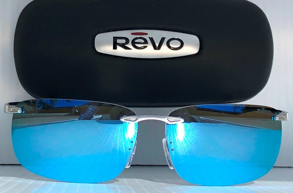 NEW* REVO DESCEND Z Metal Satin Chrome POLARIZED Blue Water Sunglass ...