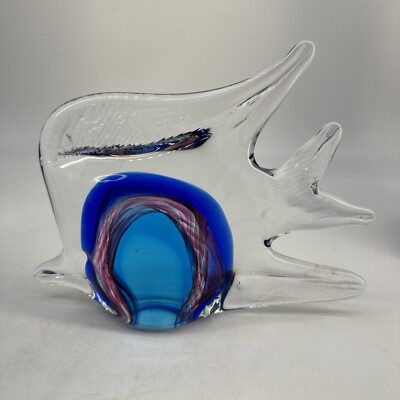 Large Art Glass Butterfly Fish Or Tang Reef Fish 8 1/4x 6 1/4” | eBay