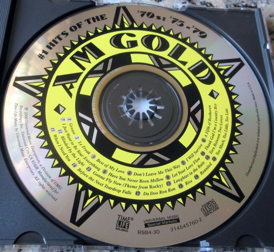 AM GOLD #1 HITS OF THE '70s 75-79 VERY RARE OOP CD 20 Tracks Andy Gibb ...