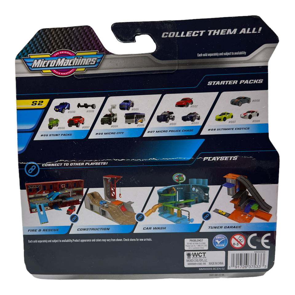 MICRO MACHINES #05 2020 Series 2 STUNT PACK 2 trucks & Motorcycle NEW ...