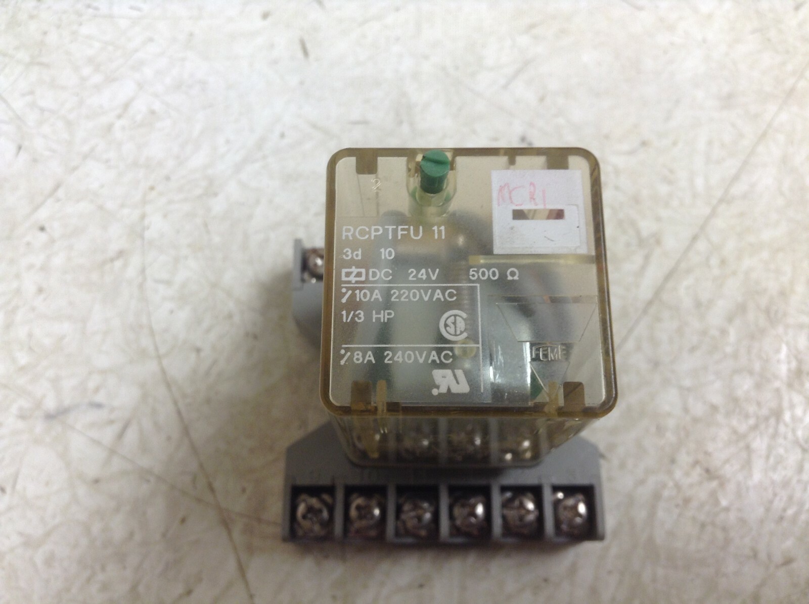 Feme RCPTFU 11 3d 10 24 VDC Coil Relay RCPTFU11 (TSC) | eBay