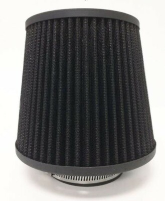 BLACK 3 inch 76mm Cold Air intake cone filter for Civic Del sol CRX ...