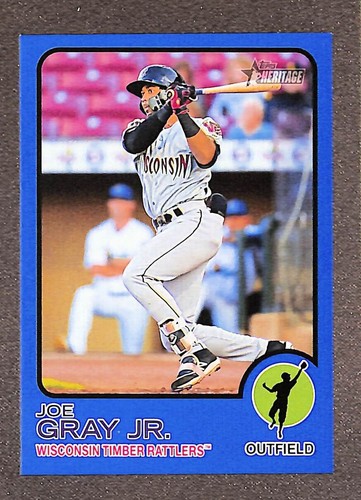 2022 Topps Heritage Minor League #28 Joe Gray Jr. /99 Blue | eBay