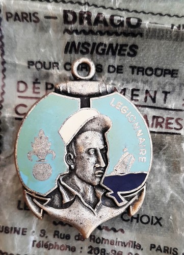 Insigne Le Légionnaire Marine 1944 LÉGION ÉTRANGÈRE Retirage Drago FFL ...
