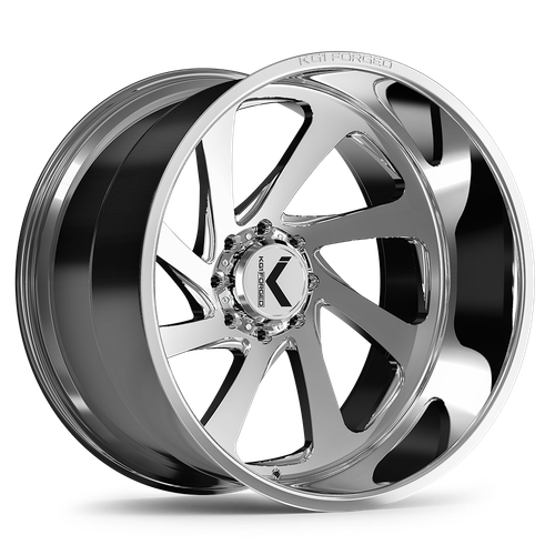 24x14 KG1 KC020 Swoop Polished DIRECTIONAL FORGED Wheels 6x5.5 (-76mm ...