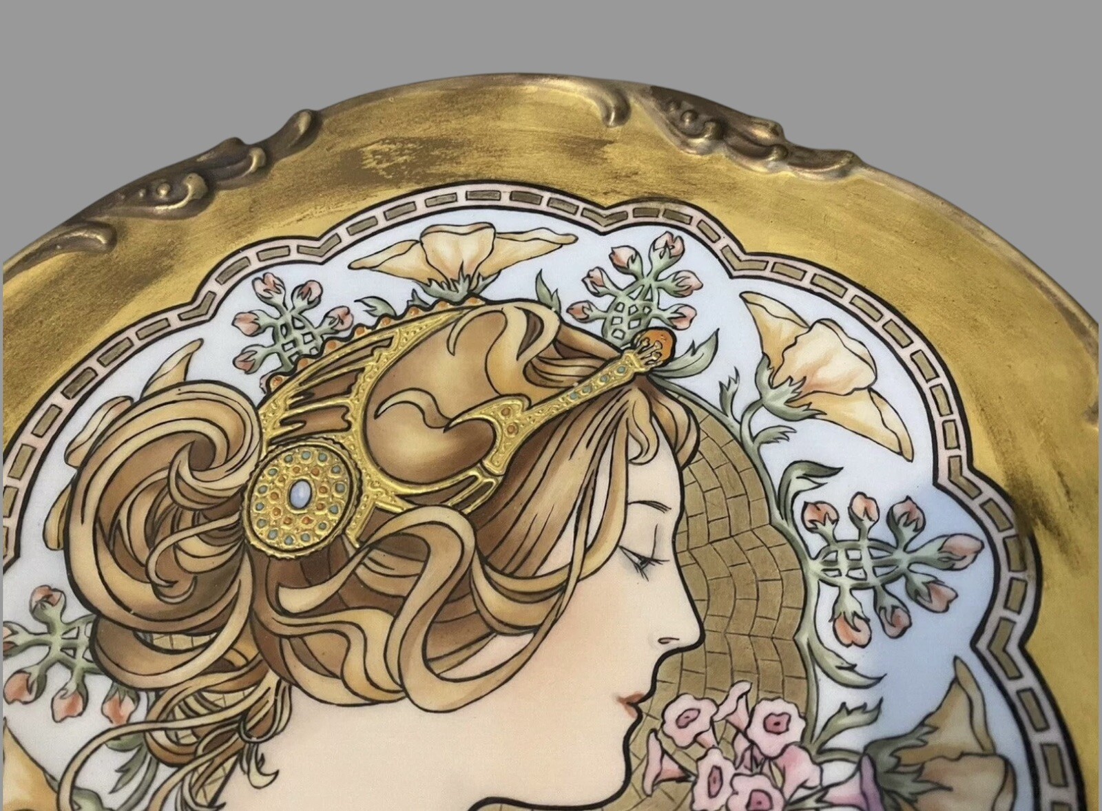 Antique Victorian Limoges Hand Painted Mucha Primrose Porcelain ...